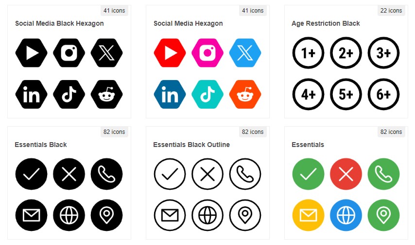 5 Free Design Resource - icons & illustrations PNG, SVG